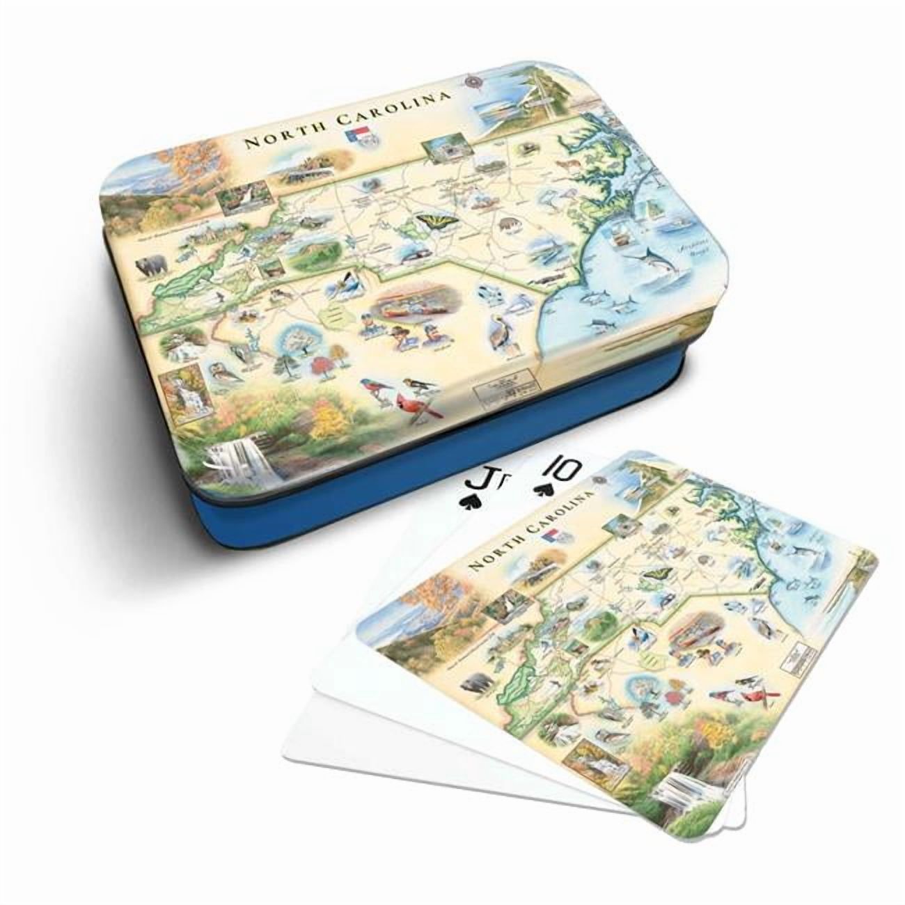Xplorer Maps PLCD_NC North Carolina State Map Playing Cards - Walmart.com