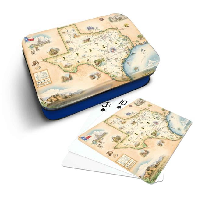 Xplorer Maps PLCD_TX Texas State Map Playing Cards - Walmart.com