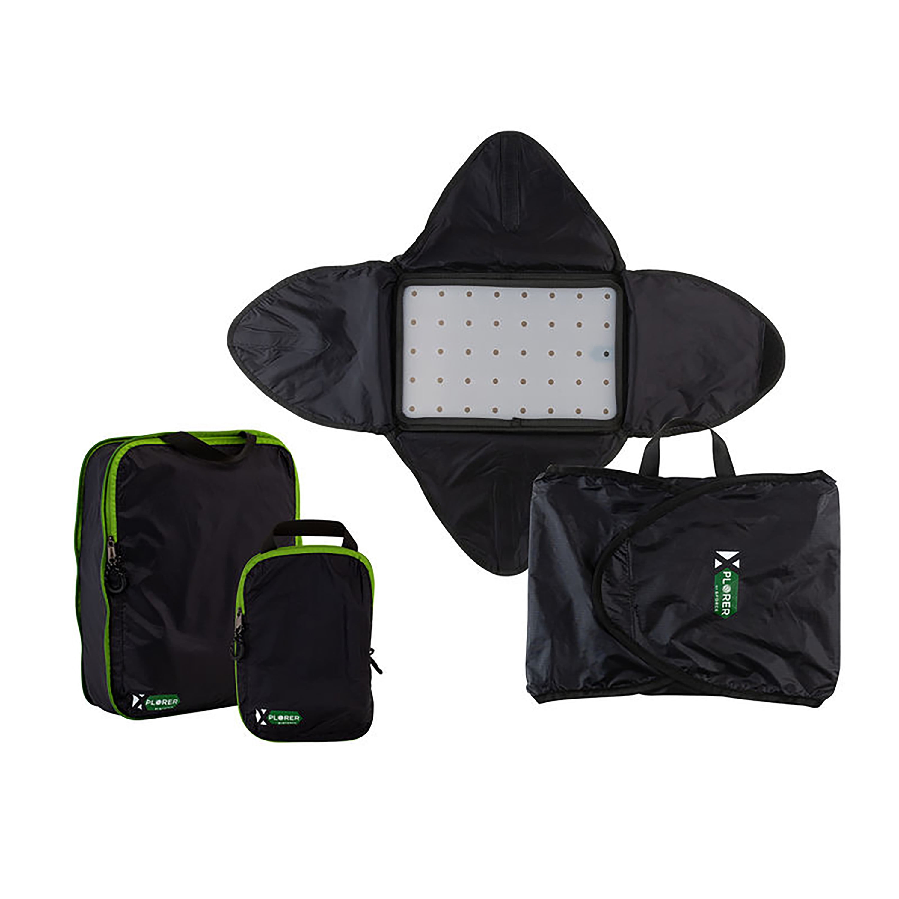 G Force Xplorer 3 Piece Waterproof Packing Set - Black, Includes Cubes ...