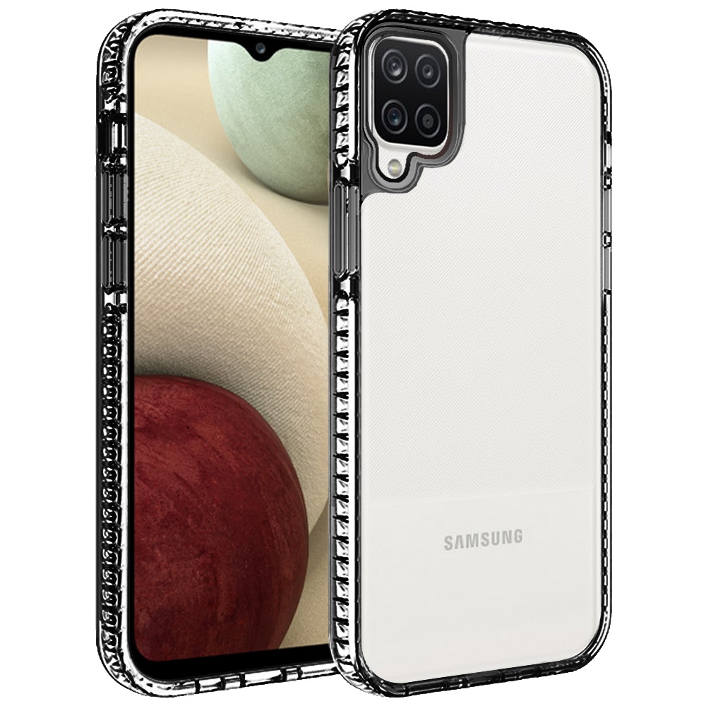 Xpm Case for Samsung Galaxy A12 Crystal Clear Rugged Shockproof Hybrid ...