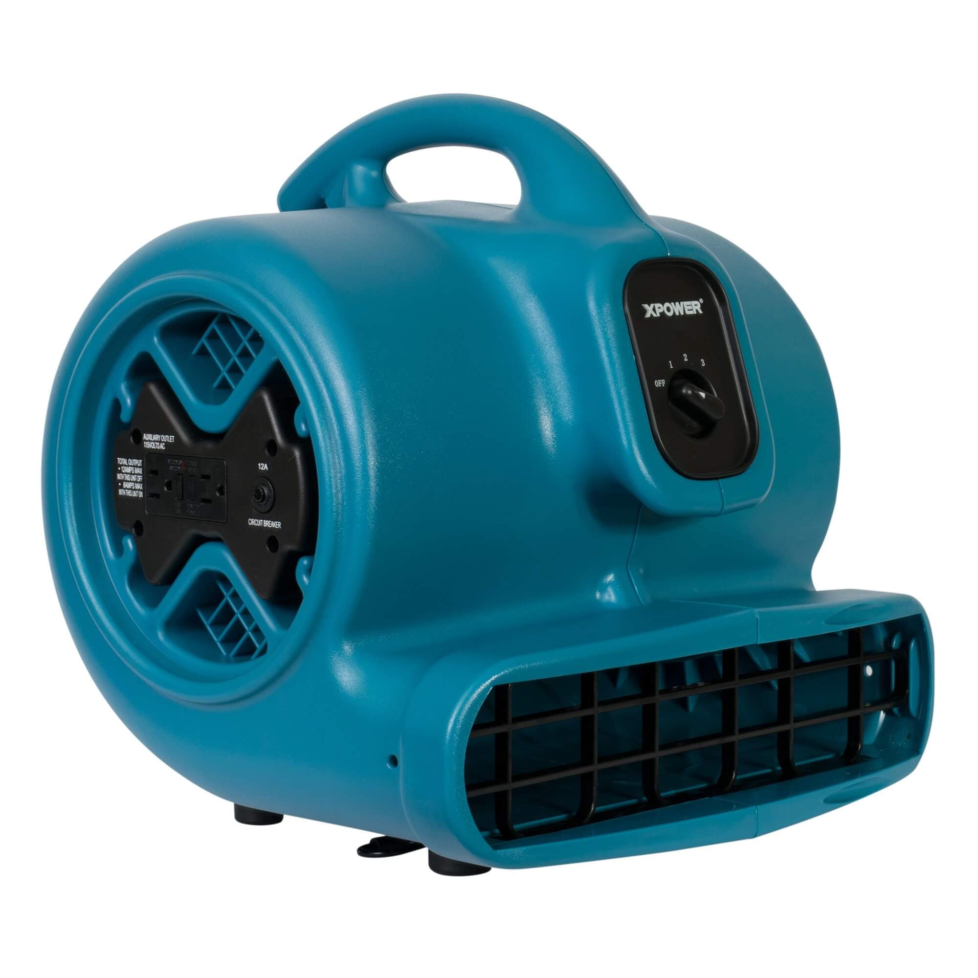 Xpower Air Mover 3-Speed Durable Stackable, 1/3 HP, 2400 CFM Electric ...