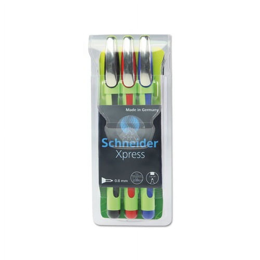 Xpress Fineliner Porous Point Pen Stick, Medium 0.8 mm, Assorted Ink ...