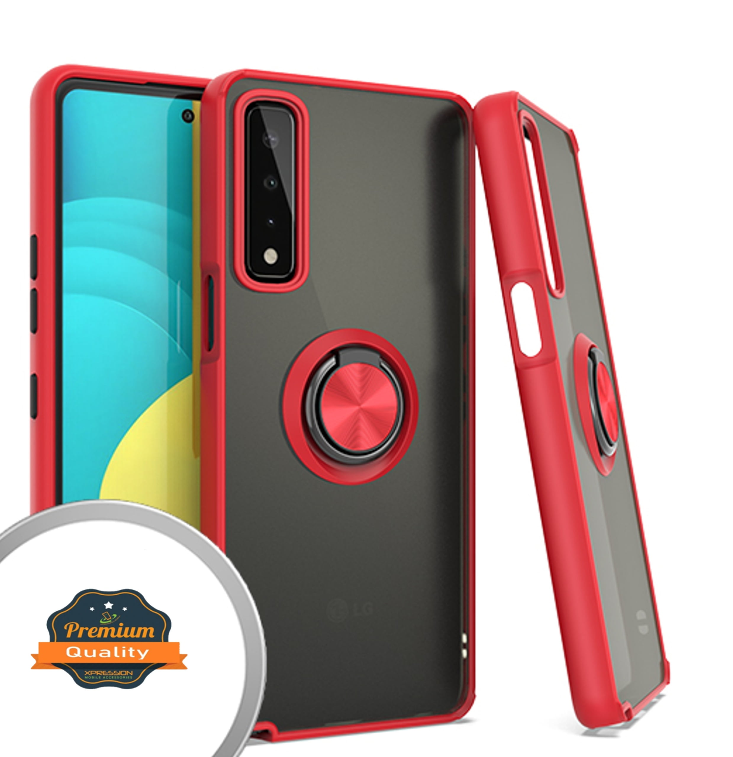 Xpression Case for LG Stylo 7 (5G, 4G) /FH50 Finger Ring Stand Holder ...