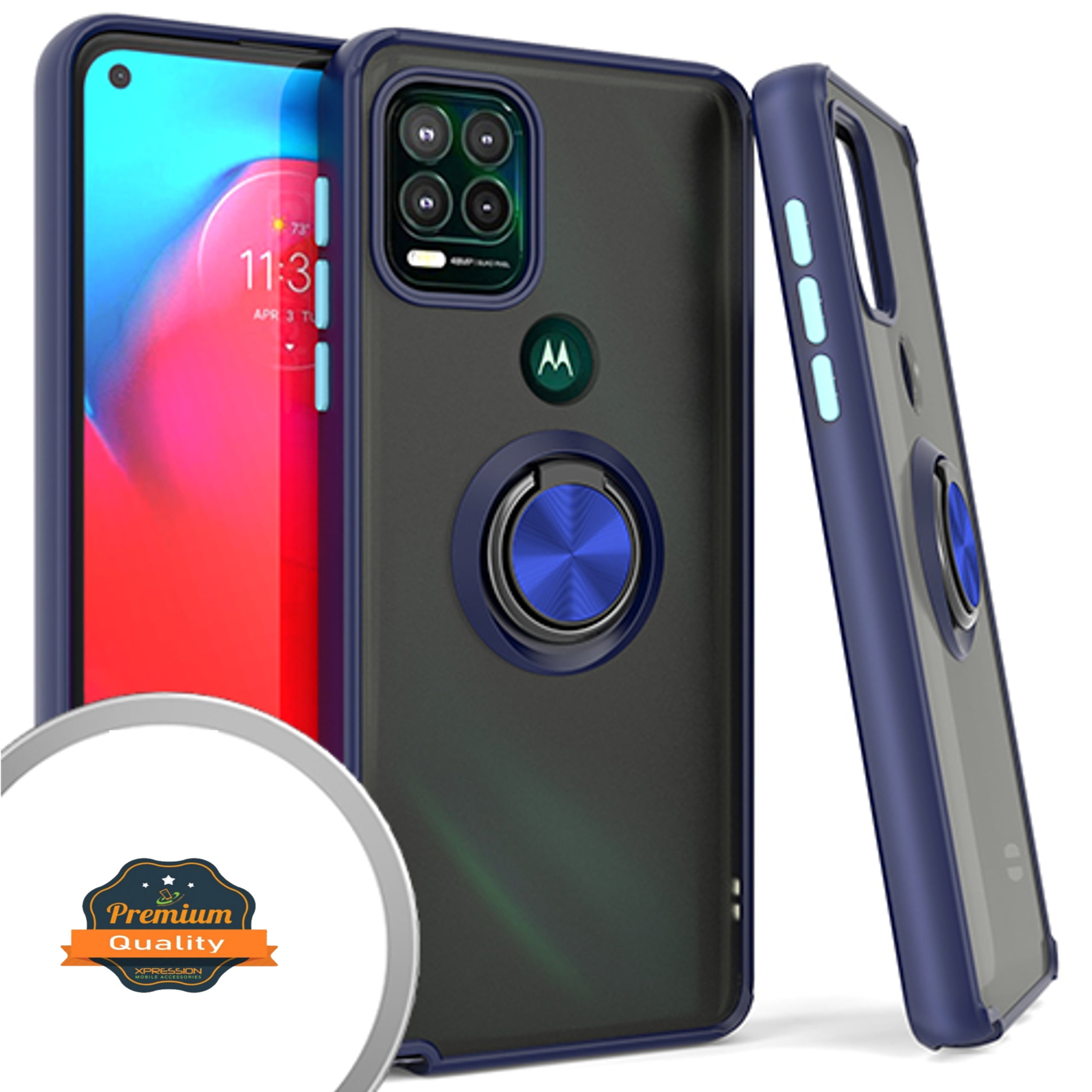 Xpression Case for Motorola Moto G Stylus 2021 5G Version Finger Ring ...