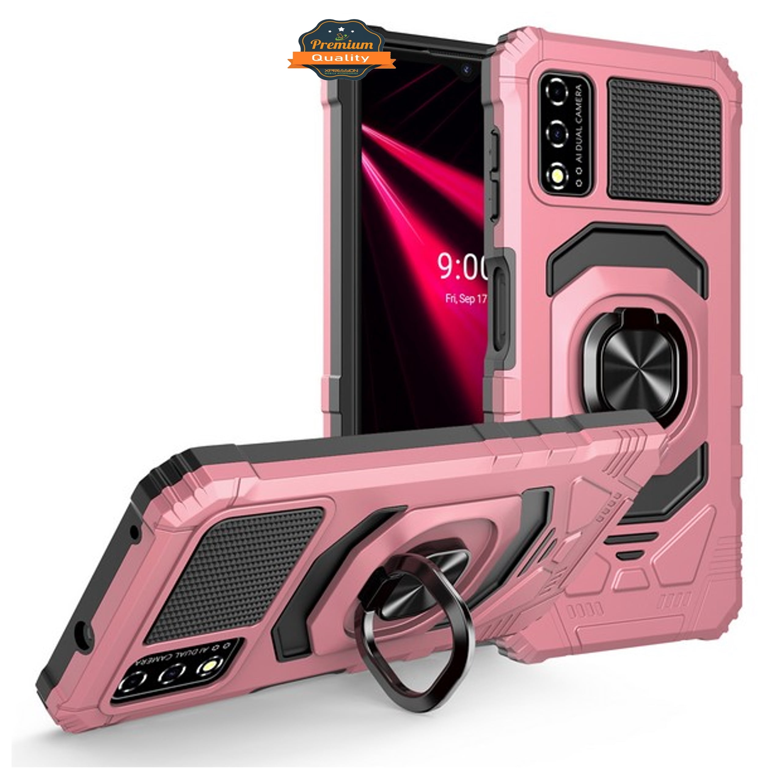 Xpression Cover for TCL ION V Hybrid Magnetic Car Mount Ring Kickstand ...