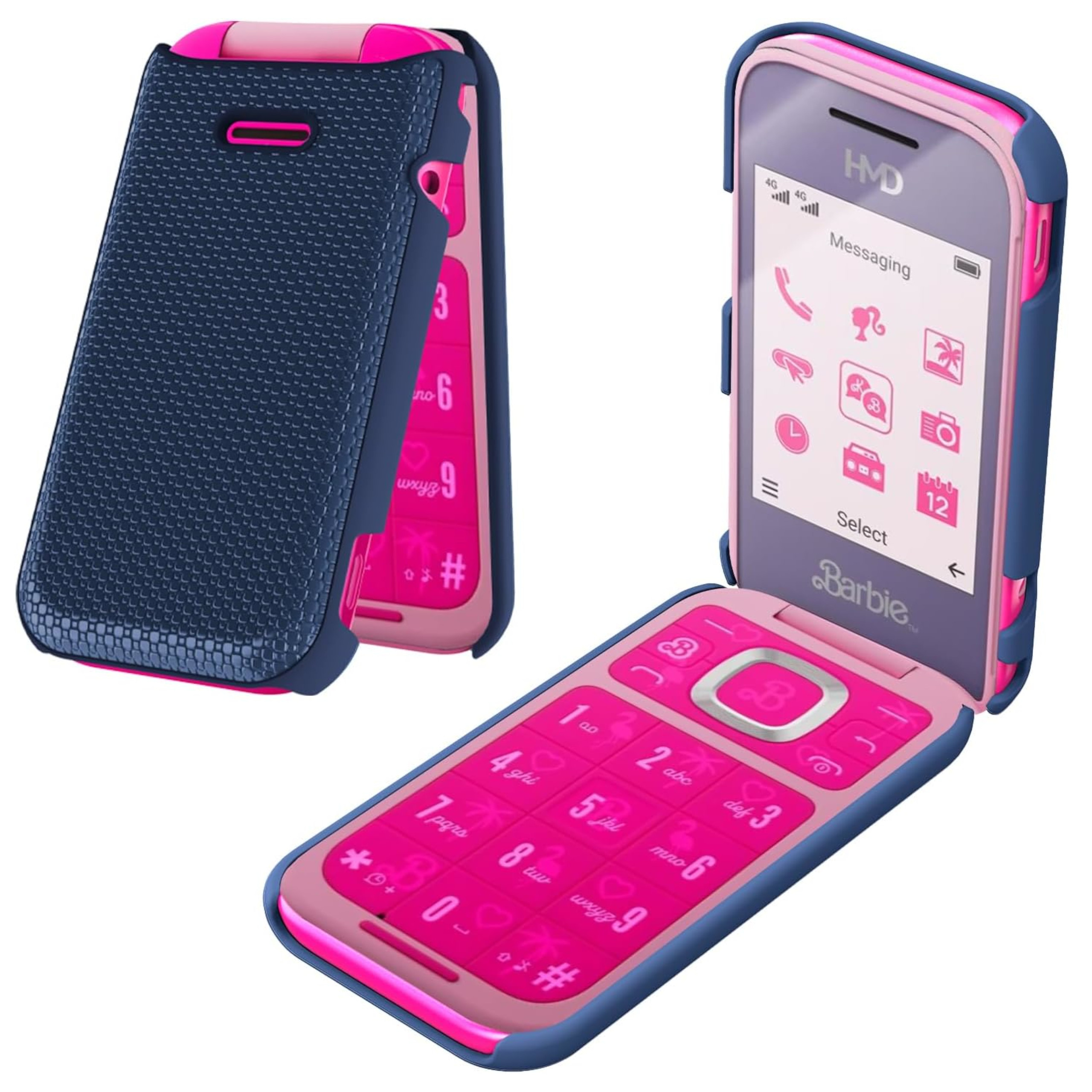 Xpression Phone Case For HMD Barbie Flip Dual Layer Slim & Tough Hybrid ...