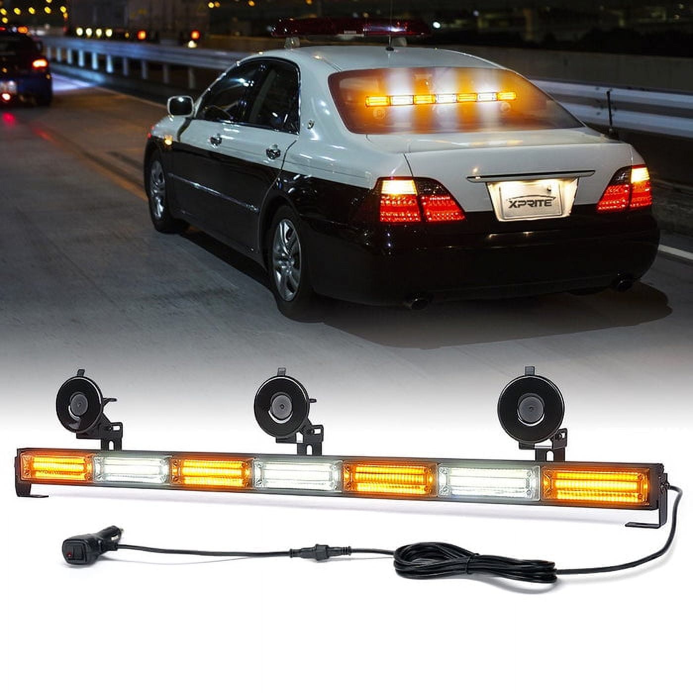 Xprite 35" COB LED Emergency Traffic Advisor Strobe Light Bar, 21 ...
