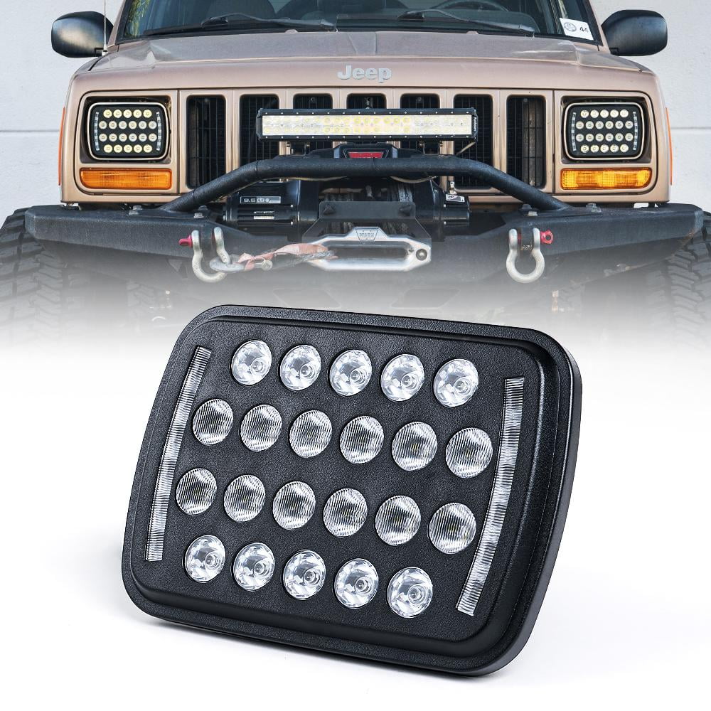 Xprite 5X7" LED Headlights with High/Low Beam and DRL for Classic ...