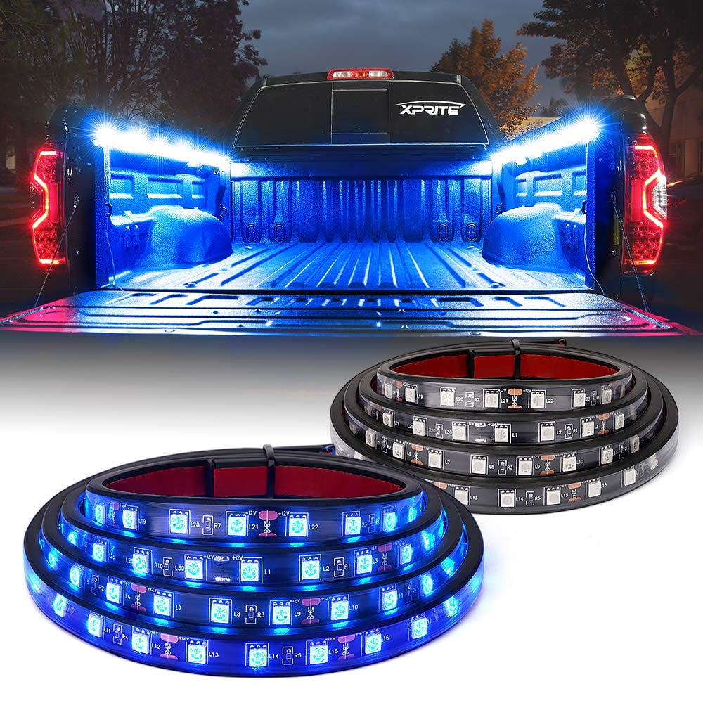 Xprite 60" Inch Blue KEF16 LED Truck Bed Lights Strip Kit, Decoration ...