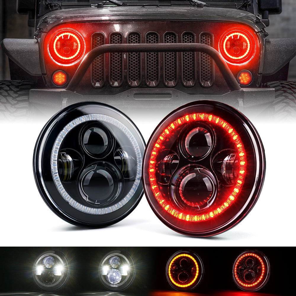 Xprite 90W G2 LED Halo Projector Headlights, Dual-Color, Aluminum ...