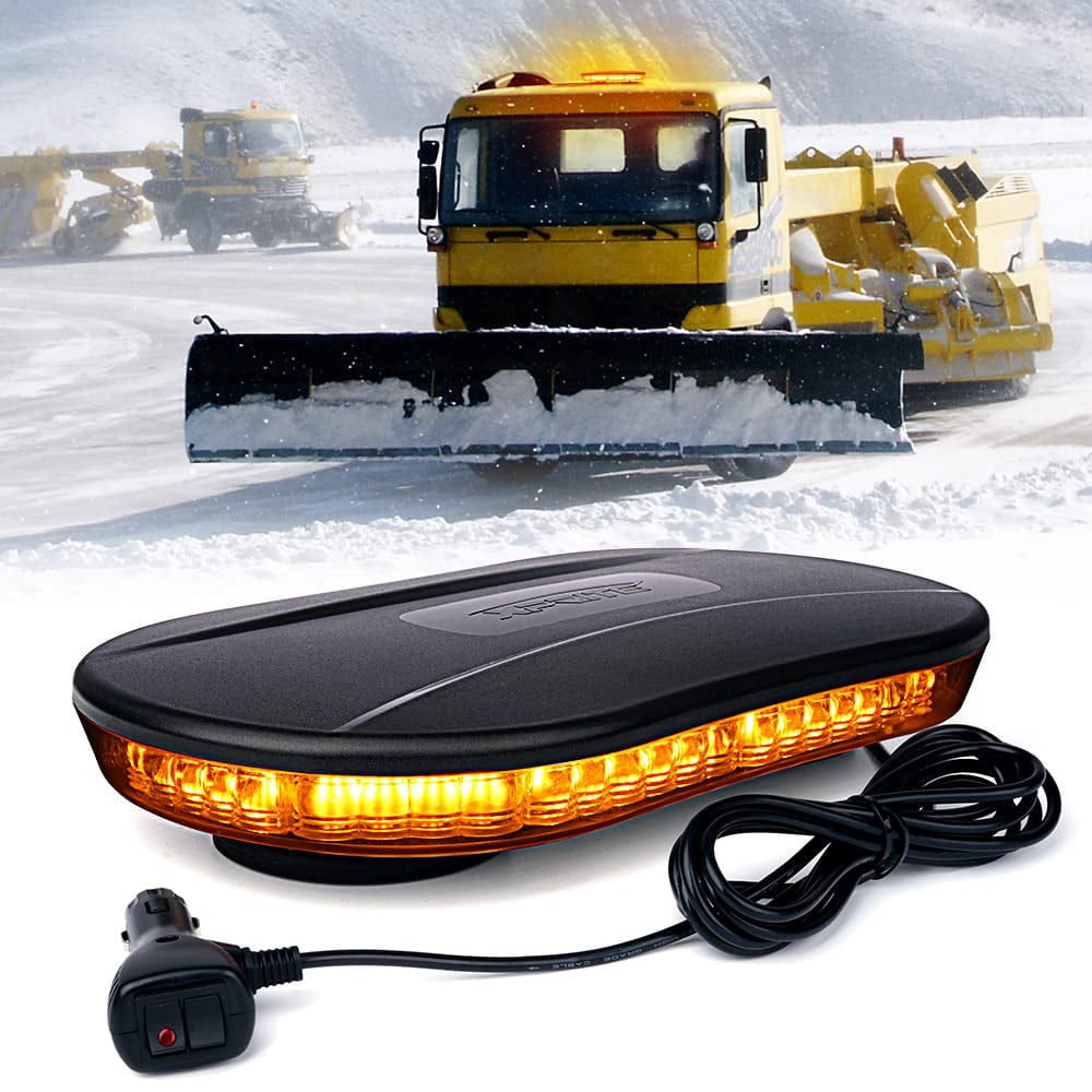 Xprite Amber COB LED Rooftop Strobe Beacon Lights Bar, Super Bright ...