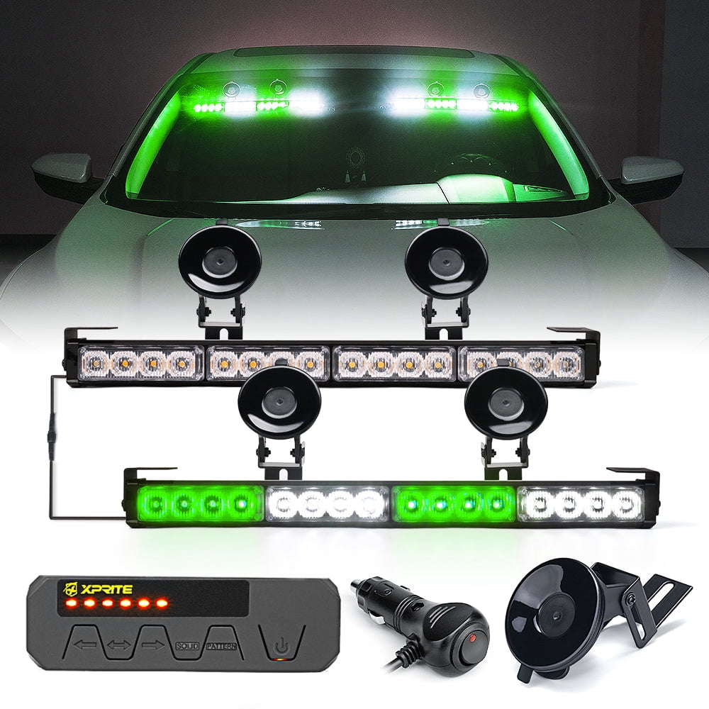 Xprite Contract G1 Series Super Bright Dual LED Traffic Advisor Strobe ...
