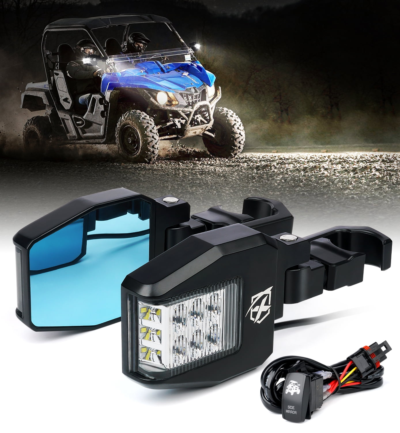 Xprite G17 Side Mirrors - Durable, Enhanced Visibility, Easy ...