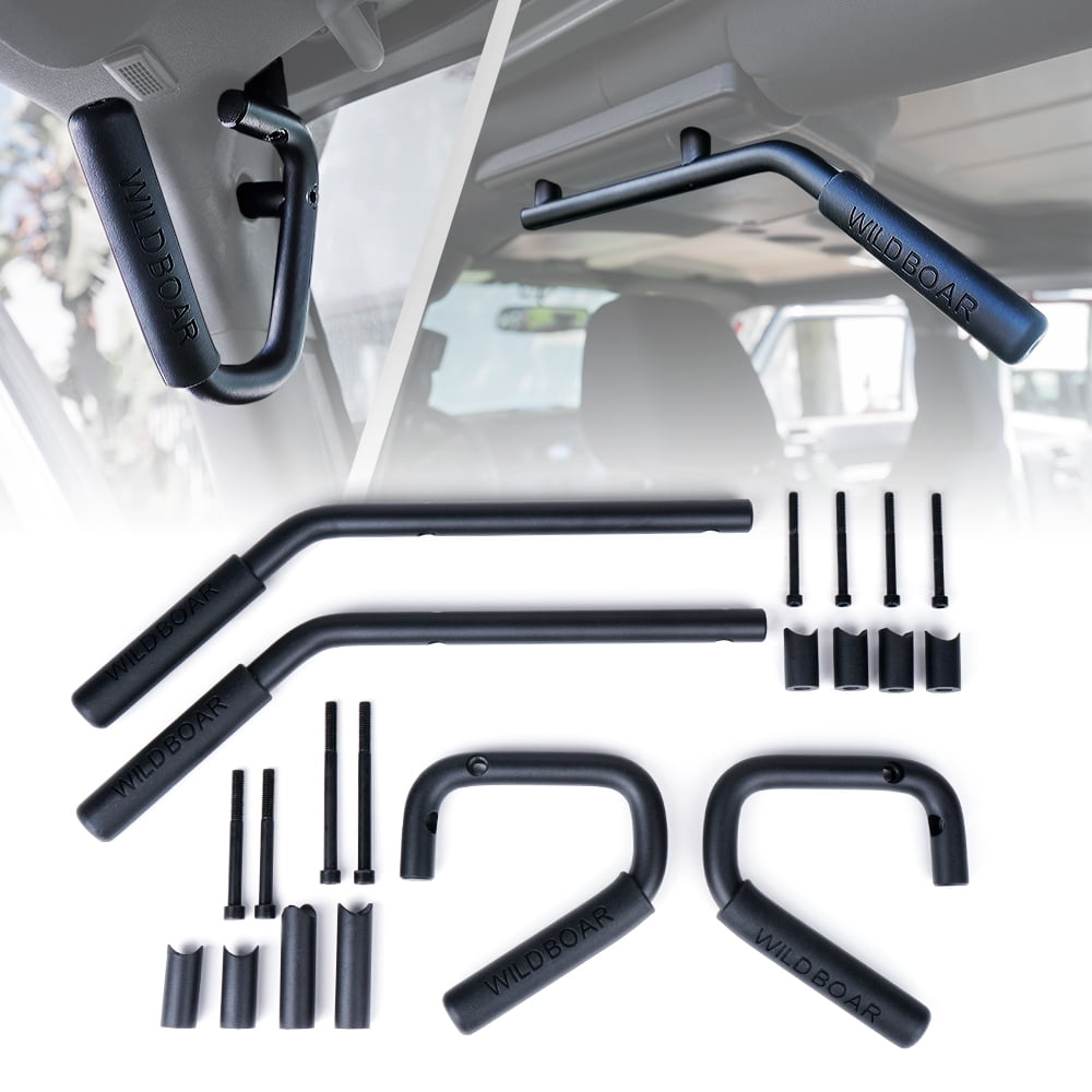 Xprite Grab Bar Handle Kit for Jeep Wrangler JK - Front and Rear ...