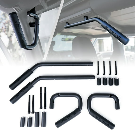 Xprite Grab Bar Handle Kit for Jeep Wrangler JK - Front and Rear ...