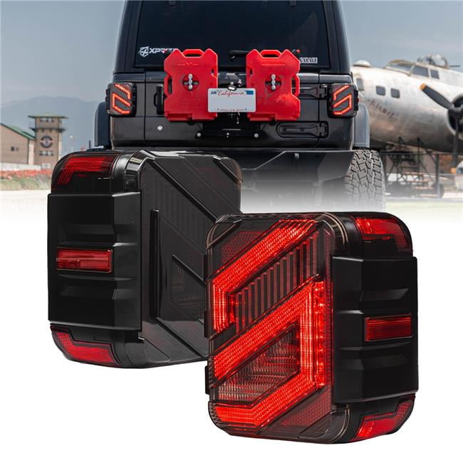 Xprite JL-TL-JL-G12-SMK Jeep Wrangler JL Tail Lights, Savage Series ...