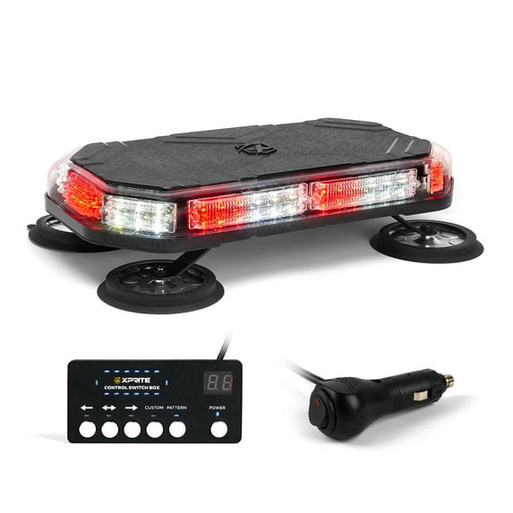 Xprite LED Rooftop Strobe Beacon Lights, Magnetic Base Emergency Hazard ...