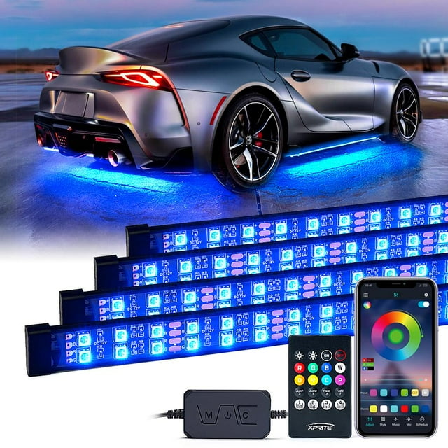 Xprite Rivalry RGB LED Glow Kit with Remote, Bluetooth for FORD F150 ...
