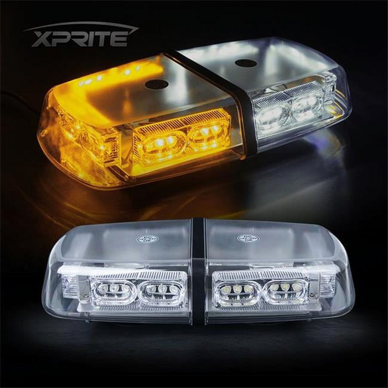 Xprite USA Gamma Series 18W LED Rooftop Strobe Light with Magnetic Base ...