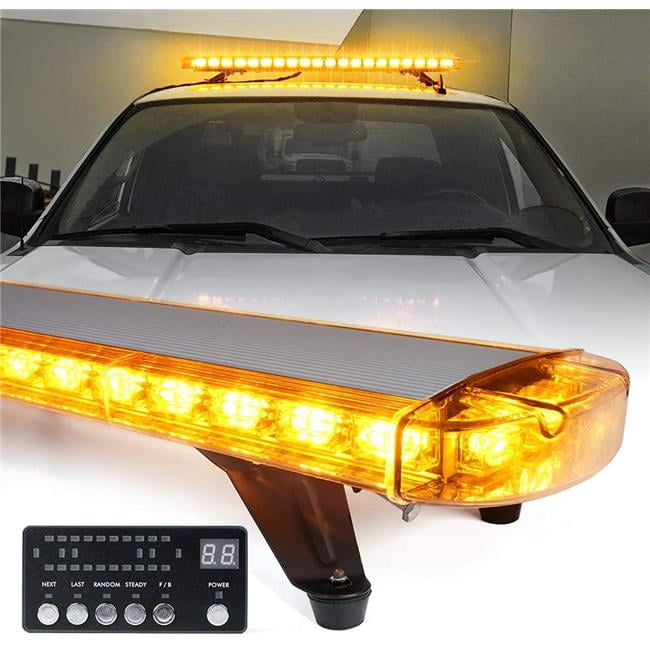 Xprite USA SL-8607-Y 48 in. Crane Series LED Rooftop Strobe Light Bar ...