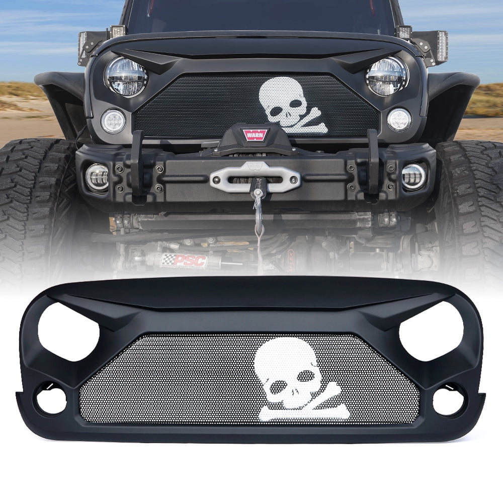 Xprite USA ZS-0084K-SKULL Gladiator Grille with Skull Steel Mesh for ...