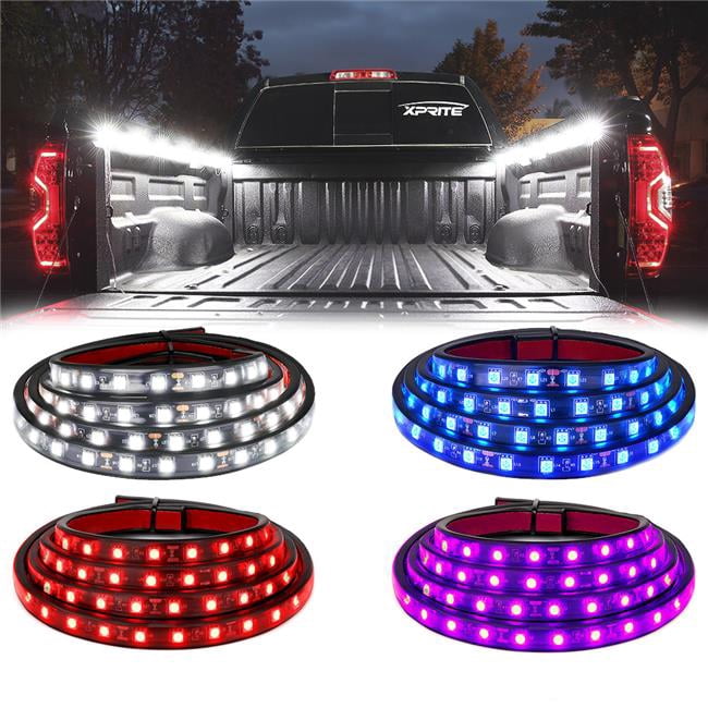 Xprite Universal White LED Bed Light Decorative Lights Pickup Truck ...