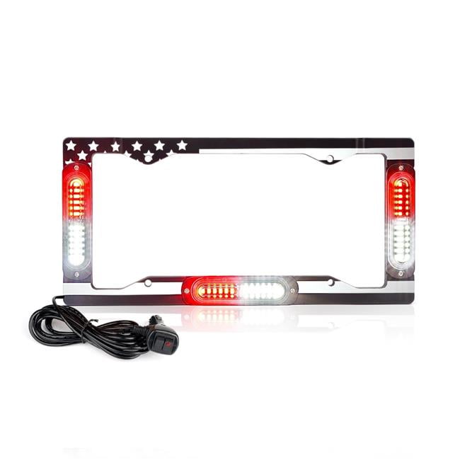 Xprite White License Plate Strobe Lights - Walmart.com