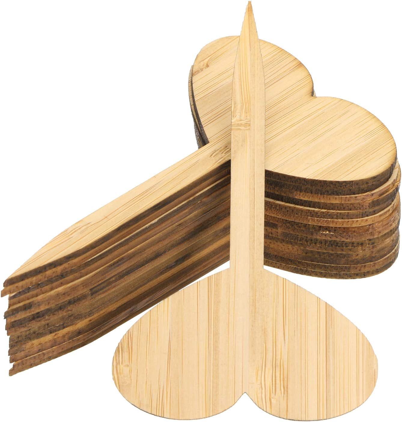 Xqif 30 Pieces Plant Labels, Bamboo Plant Seed Labels Set, Wooden Plant ...