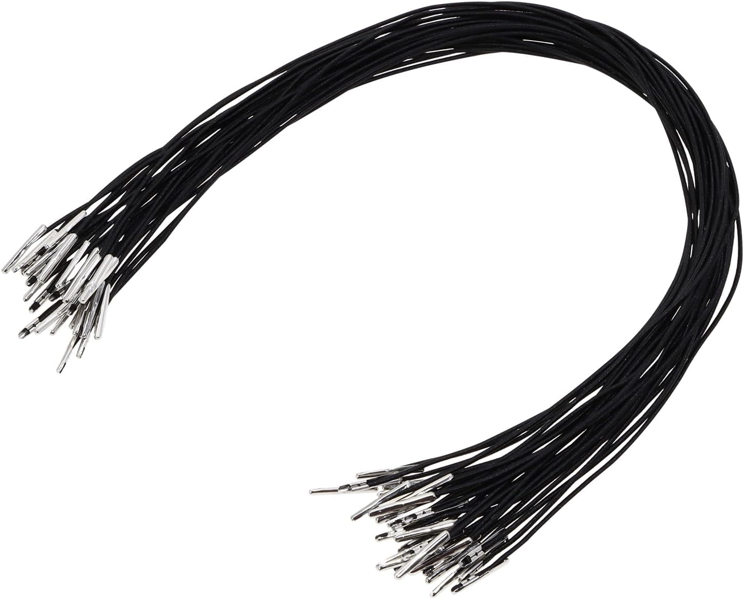 Xqif 30pcs Elastic Cords with Metal Ends Soft Stretch Band Mask Lanyard ...