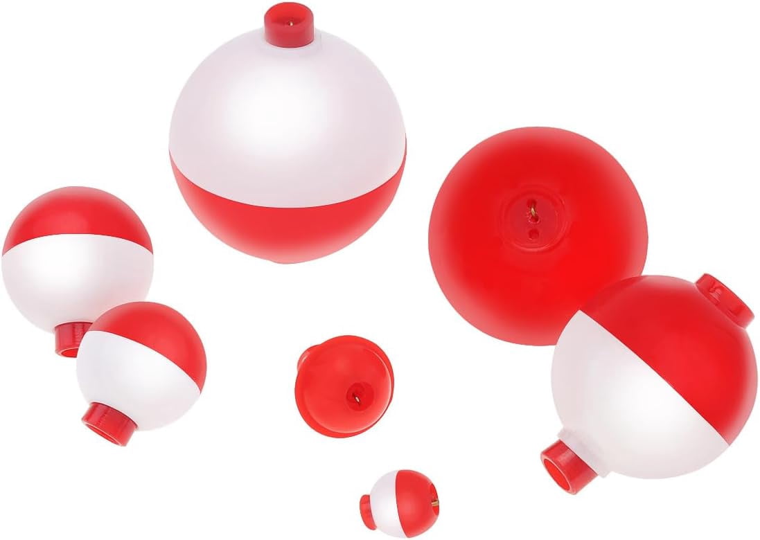 Xqif 7pcs Fishing Snap-On Floats Bobbers, Push Button Snap-on Floats ...