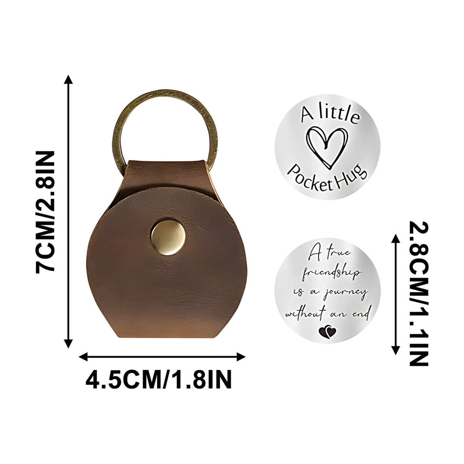 Xqxayjr under $5 Pocket Hug Token Gift, Stainless Steel Pocket Hug ...