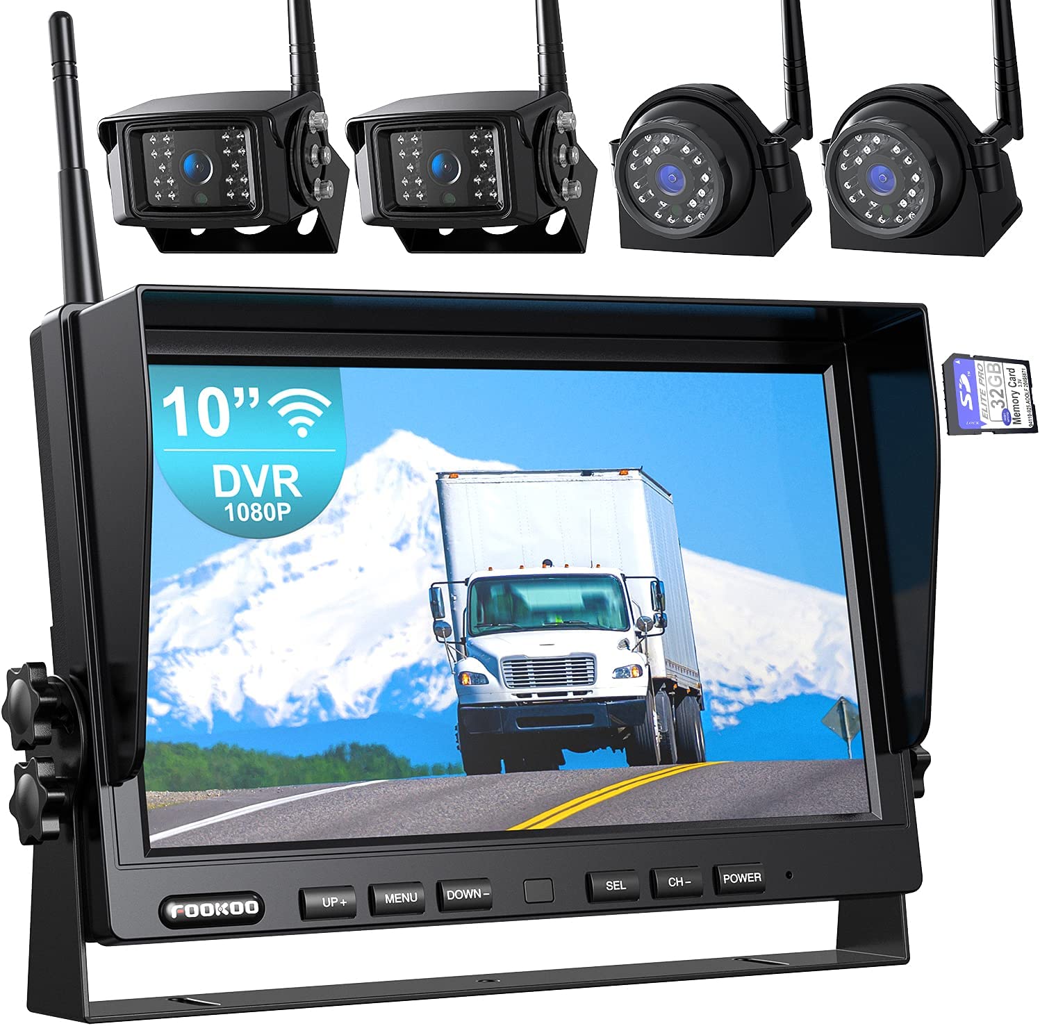 PYLE PLCMTR92 - Waterproof Rated Backup Camera & Monitor System - with ...