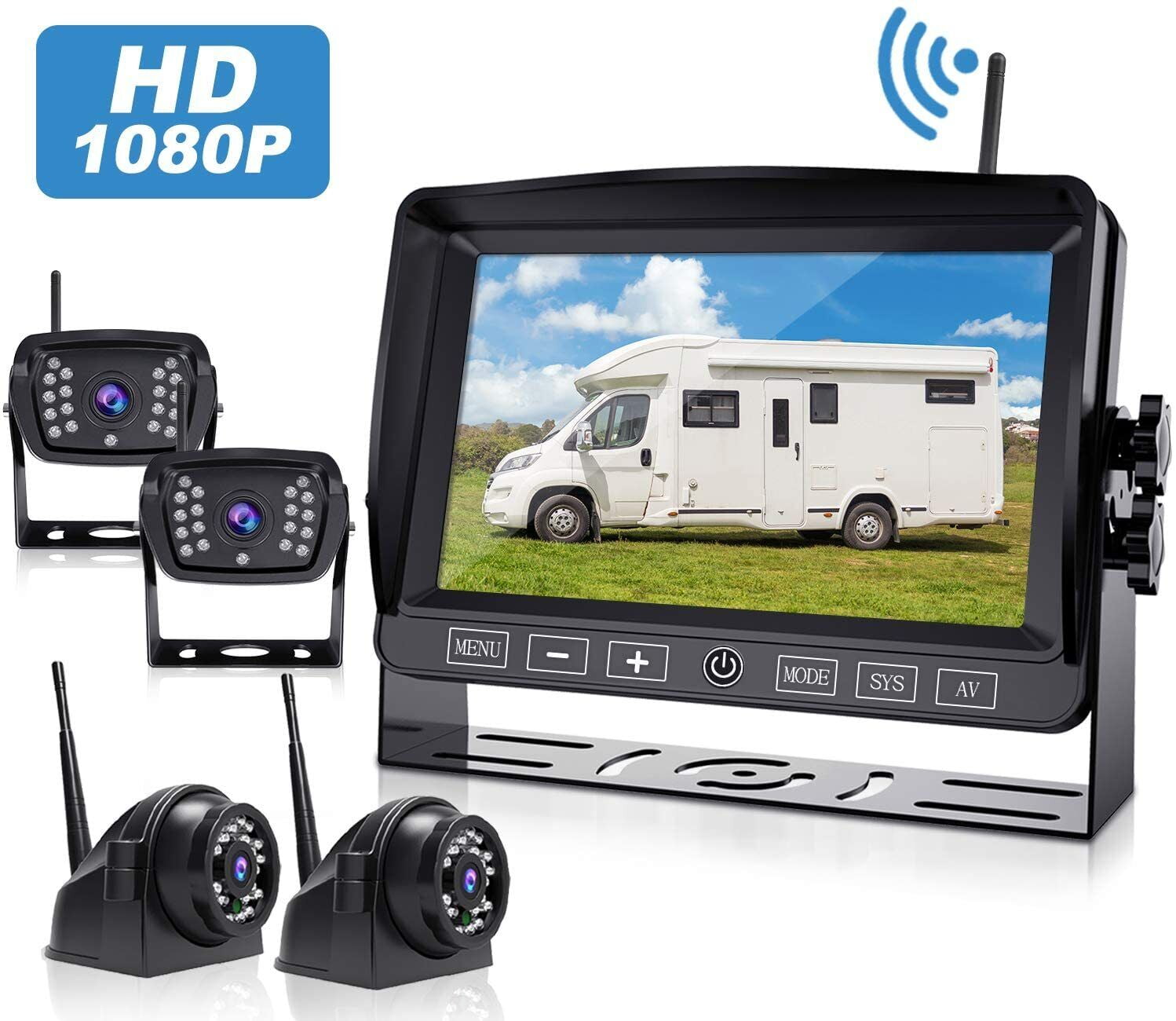 Xroose Wireless Backup Camera Car Rear View Parking System HD 1080P 7 ...