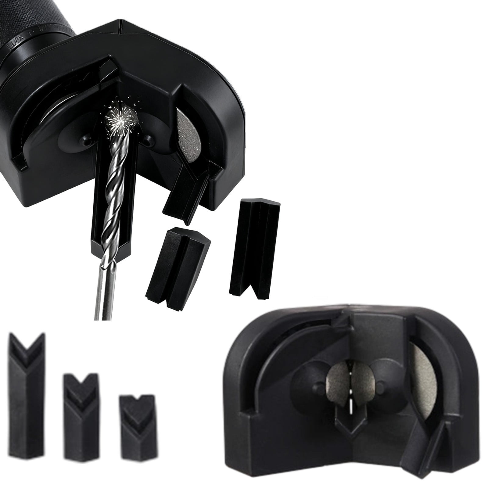 Xrouty Multipurpose Drill Bit Sharpener for All Bits, Diamond Emery ...