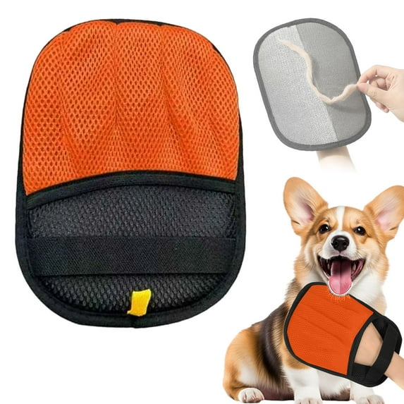 Xrouty Pet Hair Removal Gloves, Reusable Dog and Cat Pet Hair Remover ...