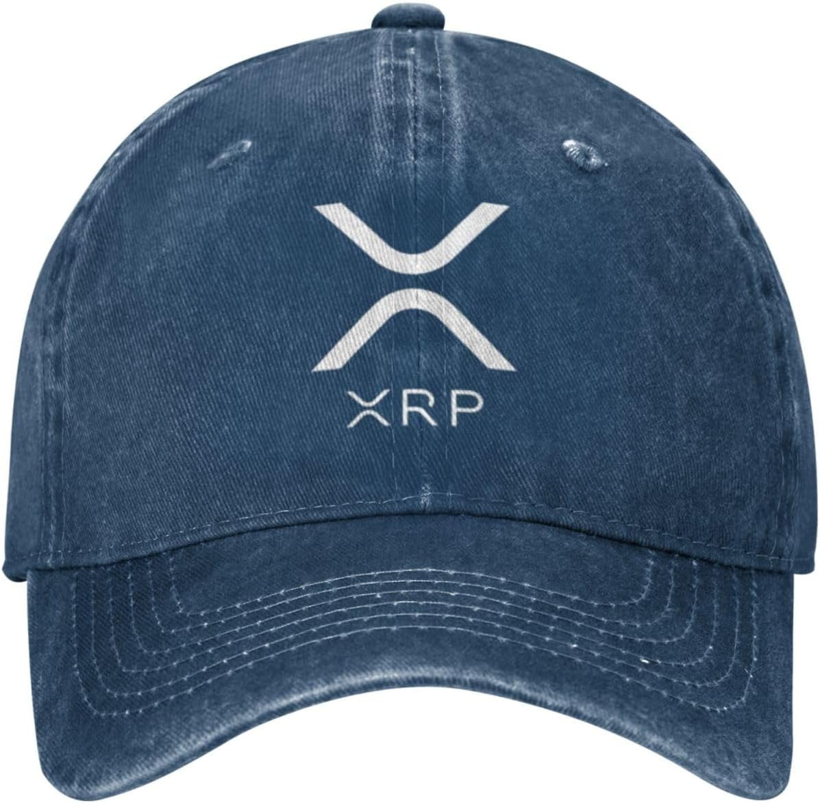 Xrp Ripple Hat Adjustable Denim Baseball Cap Distressed Men's Baseball ...