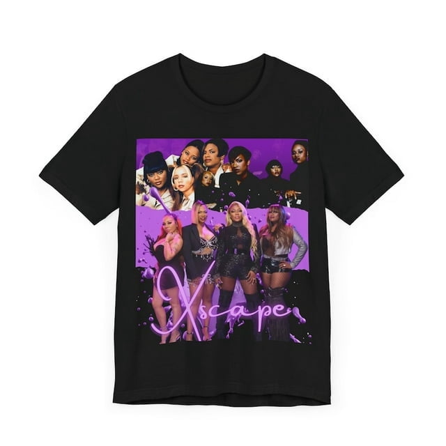 Xscape Retro Unisex Graphic Tee Shirt, Short Sleeve Jersey Style, 90s R ...