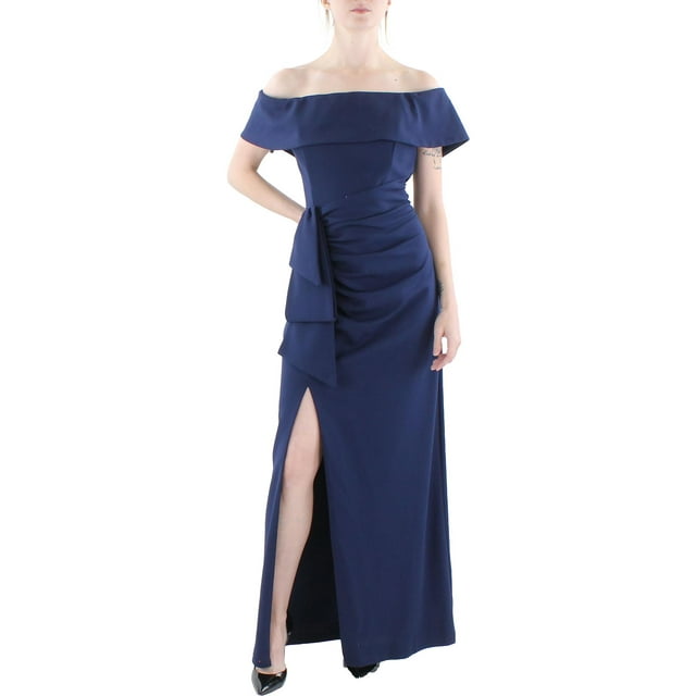 Xscape Womens Off-The-Shoulder Formal Evening Dress - Walmart.com
