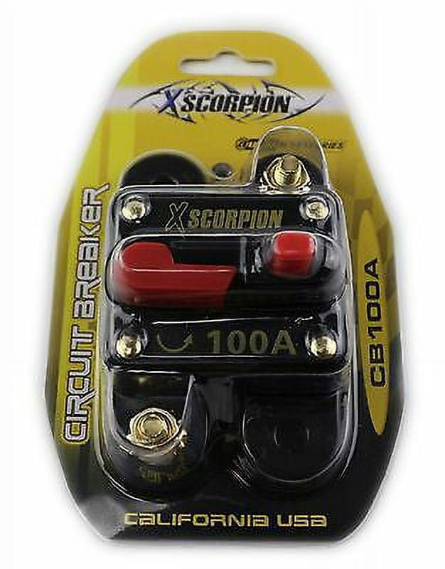 Xscorpion 100 AMP 12 Volt Circuit Breaker Fuse Holder Car Audio Stereo ...
