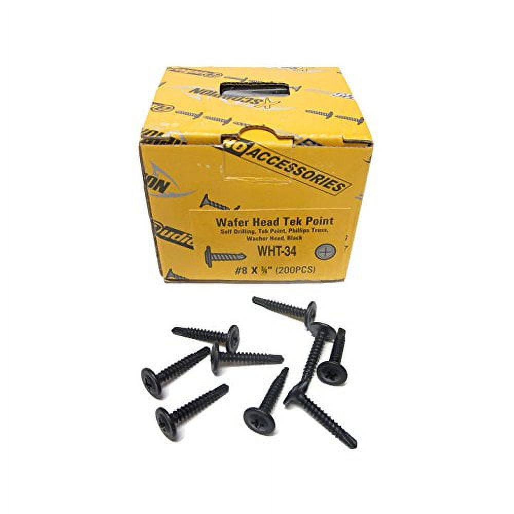 Xscorpion 3/4" Wafer Head Tek Self-Tapping Screw Box of 200 - Walmart.com