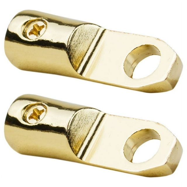 Xscorpion 4 or 8 Gauge AWG Gold Car Stereo Ring Terminal 4GA Set Screw ...