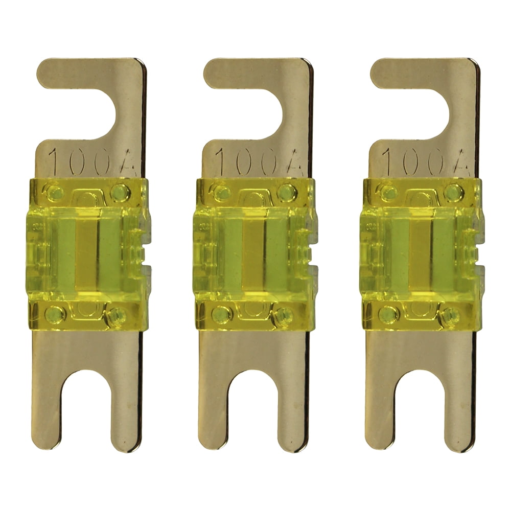 Xscorpion Mini ANL Gold Plated Fuses Pack of 3 100 Amp MANL100G ...