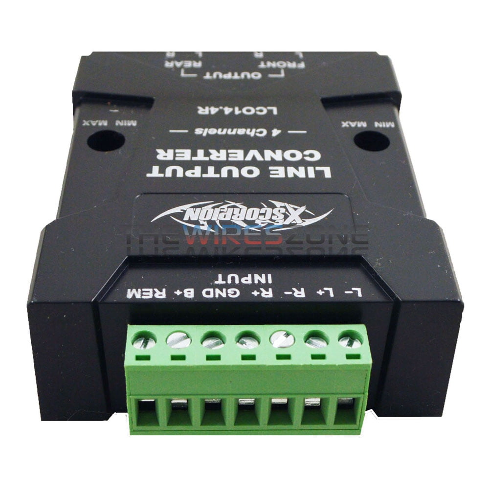 Xscorpion Pro Universal 2 Speaker to 4 RCA Line Output Signal Converter ...