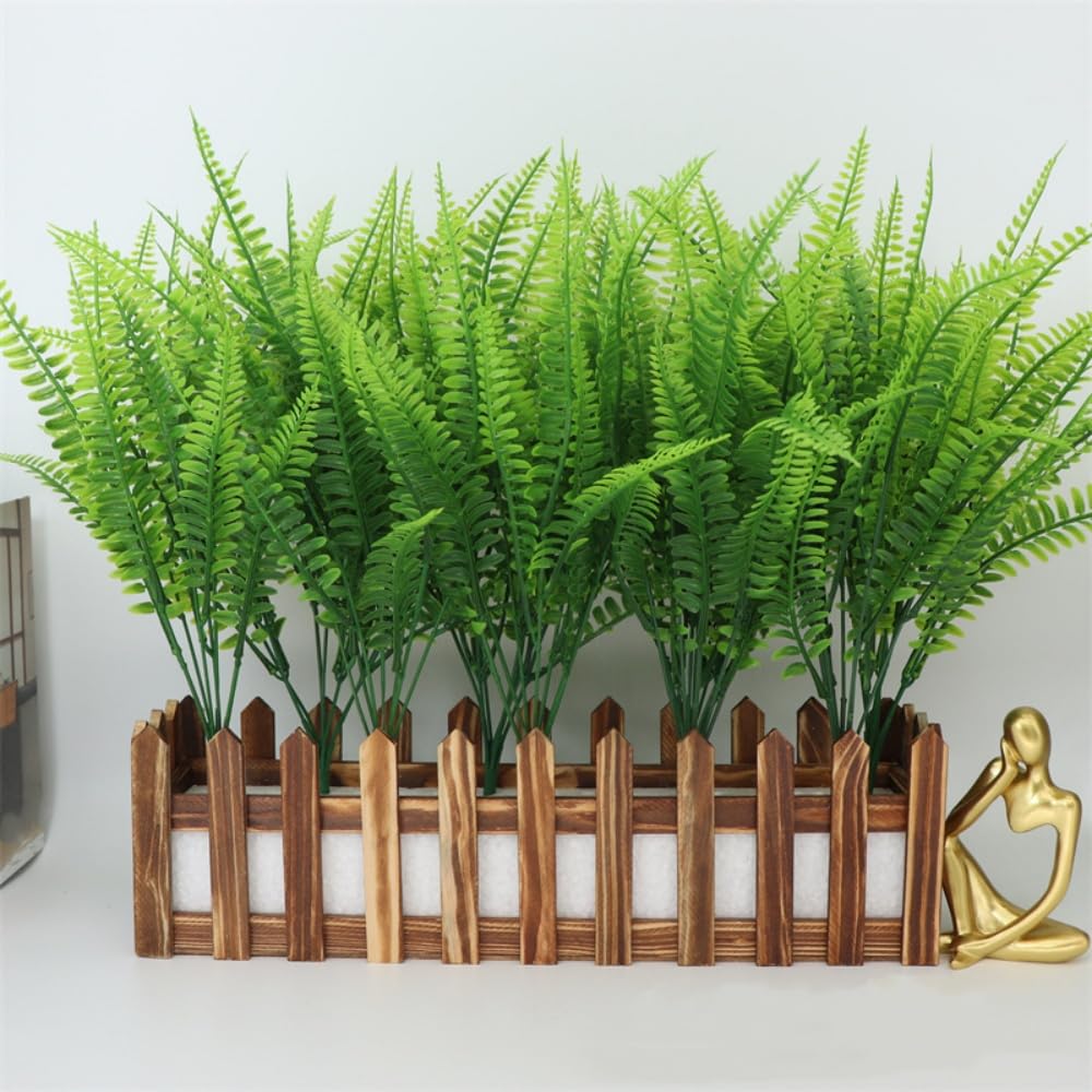 Xshelley12 Bundles Artificial Plants Boston Fern Fake Bushes Artificial ...