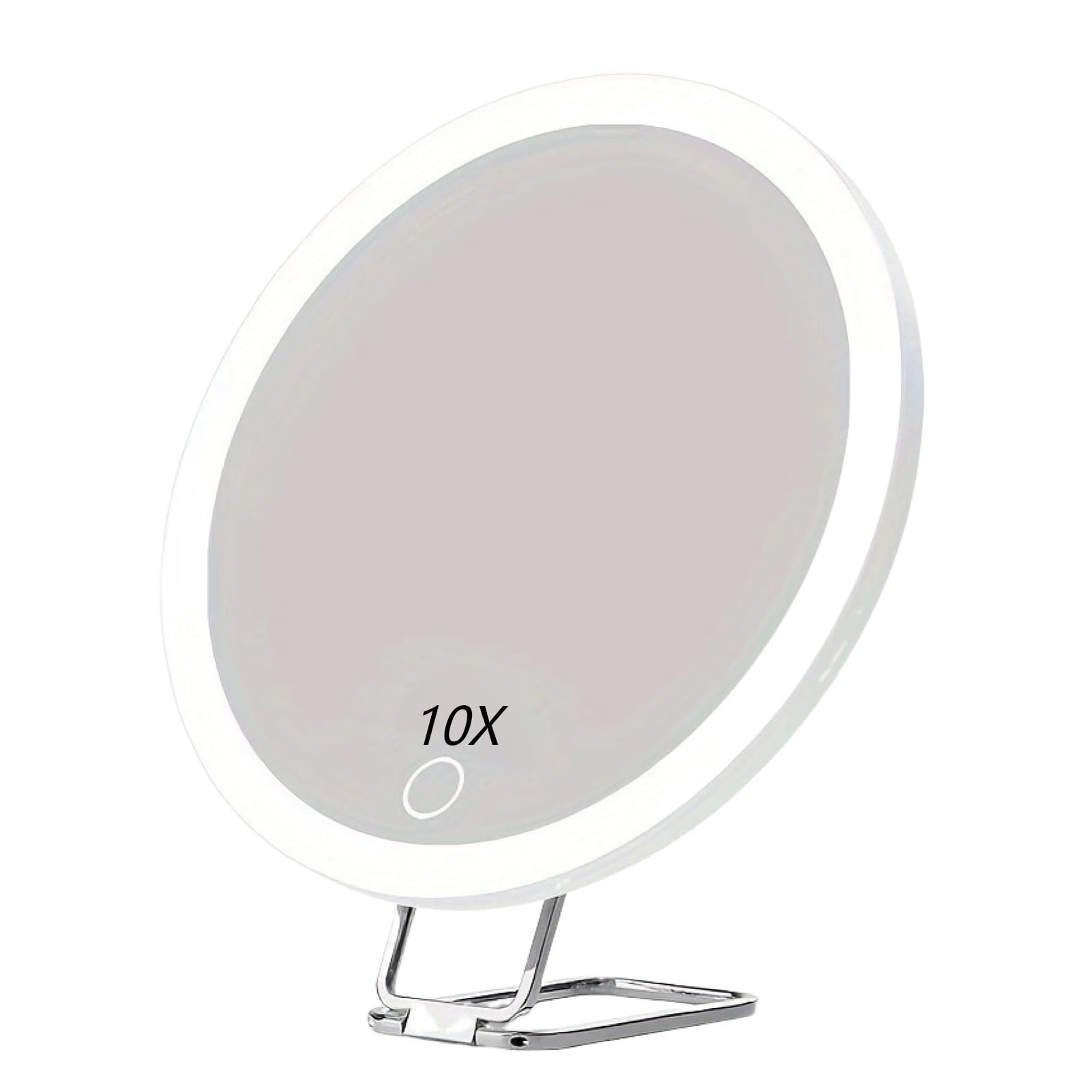 Xssm 10/20/30X Magnifying Mirror with LED Light - Tweezers 360 Degrees ...
