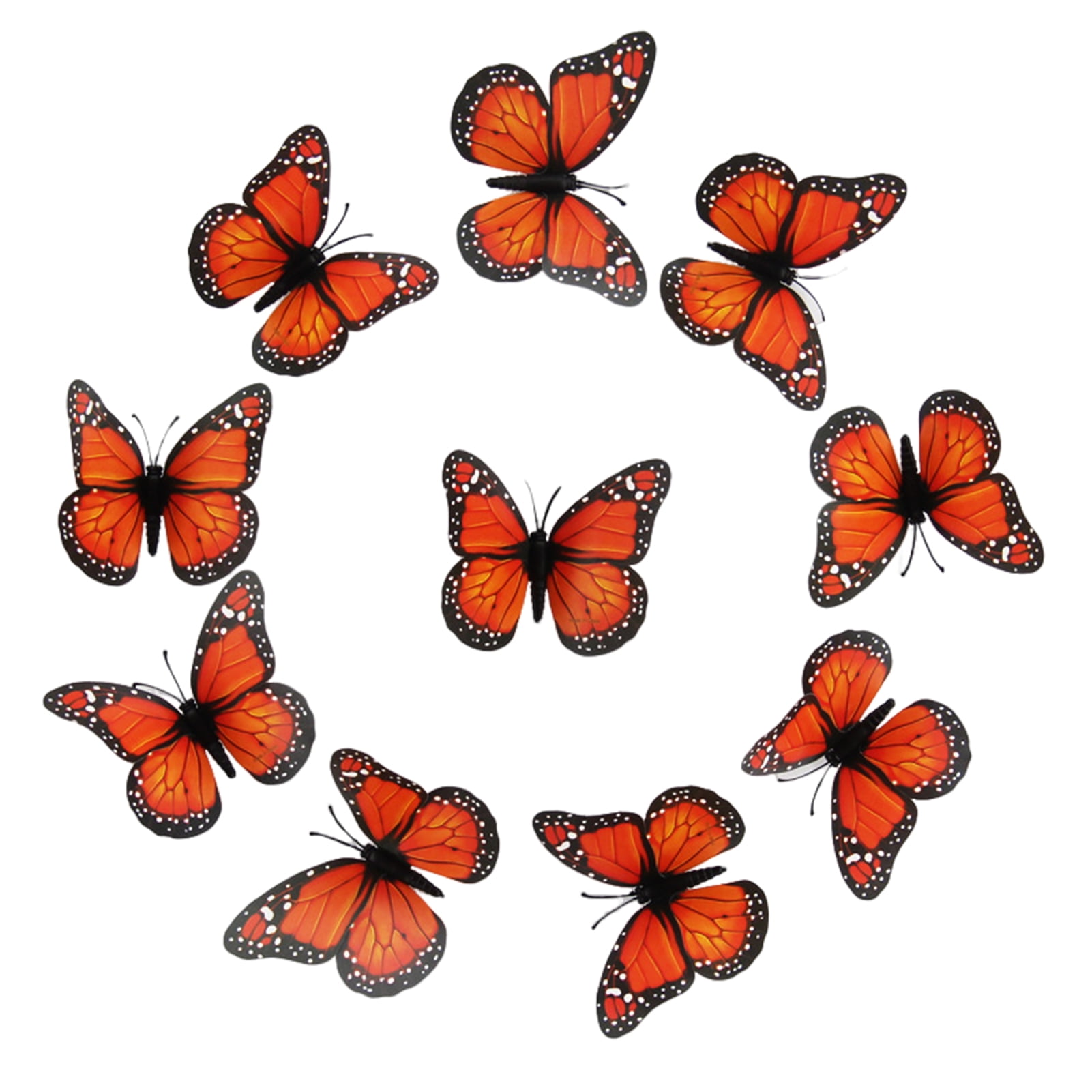 Xssm 10 Pcs Butterfly Refrigerator Magnets - 3D Realistic Butterfly ...