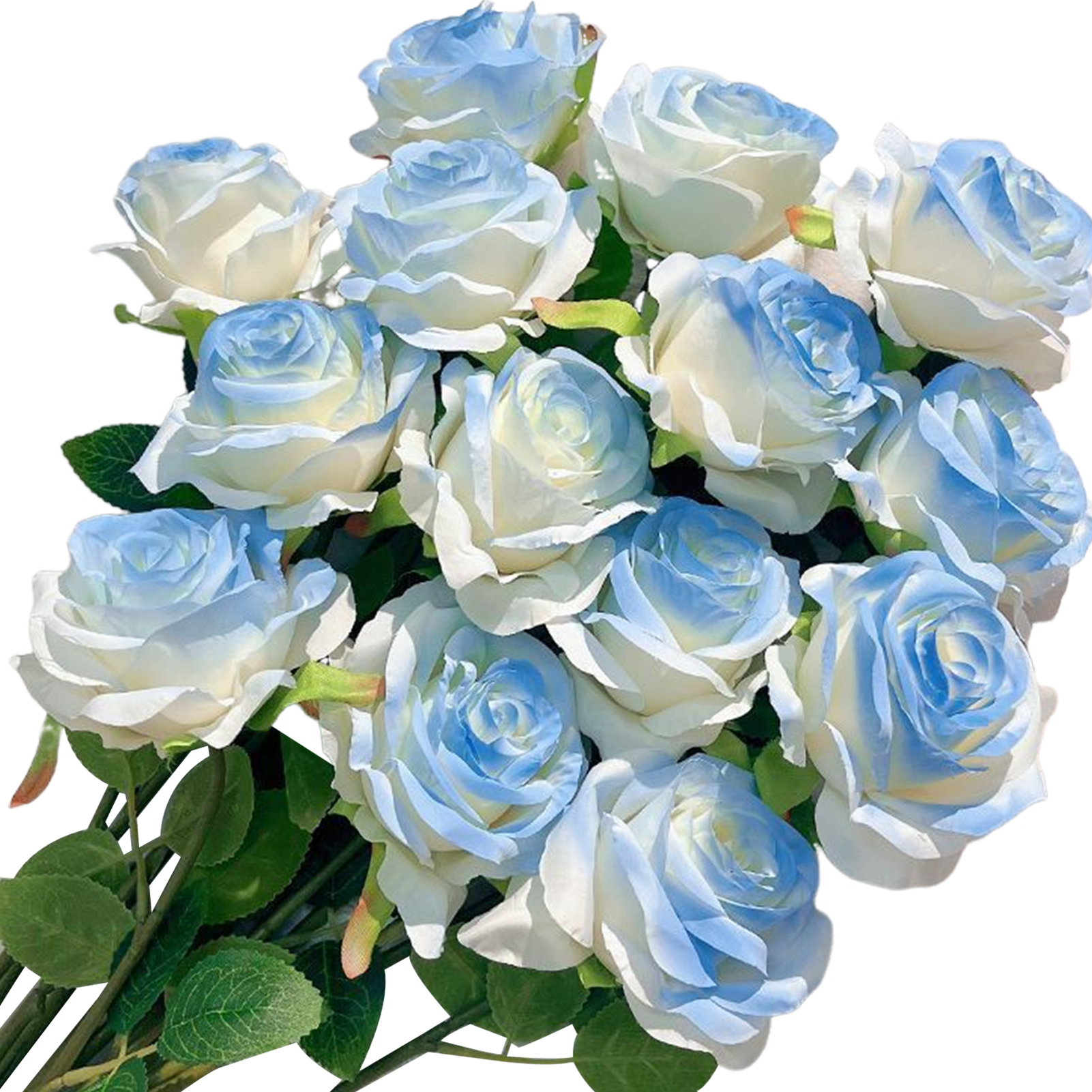 Xssm 12Pcs Artificial Rose Flowers – Realistic Looking, Vibrant Color ...