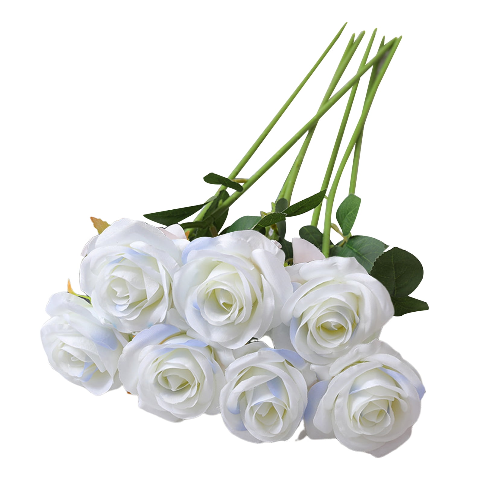 Xssm 12Pcs Artificial Rose Flowers – Realistic Looking, Vibrant Color, Non-Fading Faux Roses ...