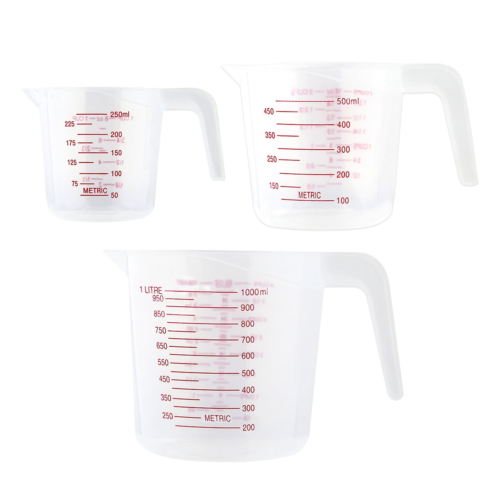 Xssm 2/3Pcs Measuring Cup Set – Liquid Measuring Cups, Easy Pour Spout ...