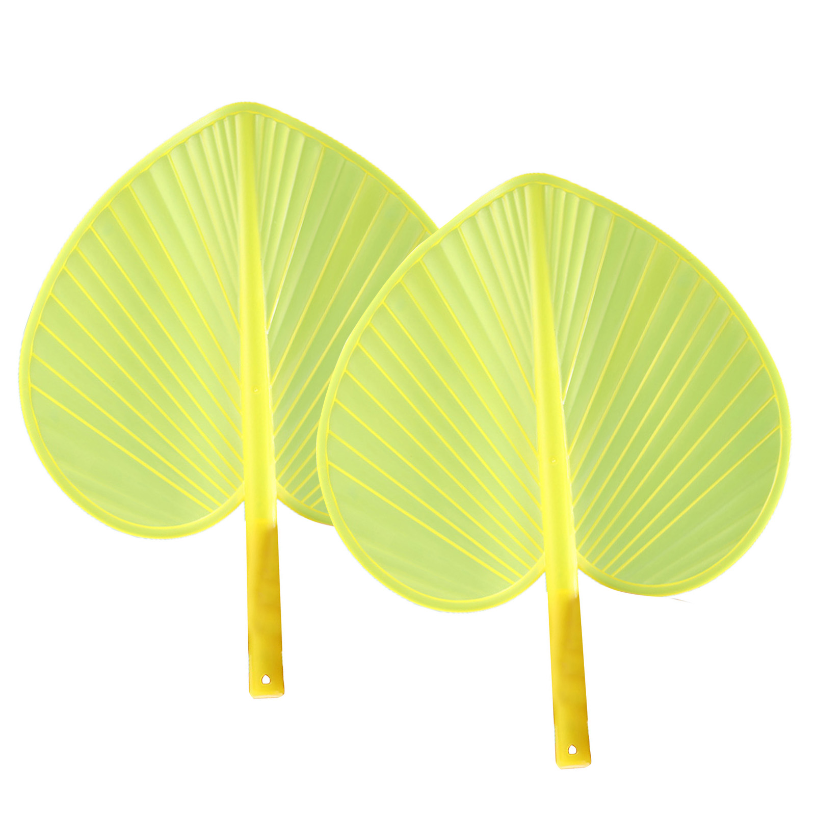 Xssm 2Pcs Artificial Cattail Leaf Fan - Plastic Hand Shake Fan, Chinese ...